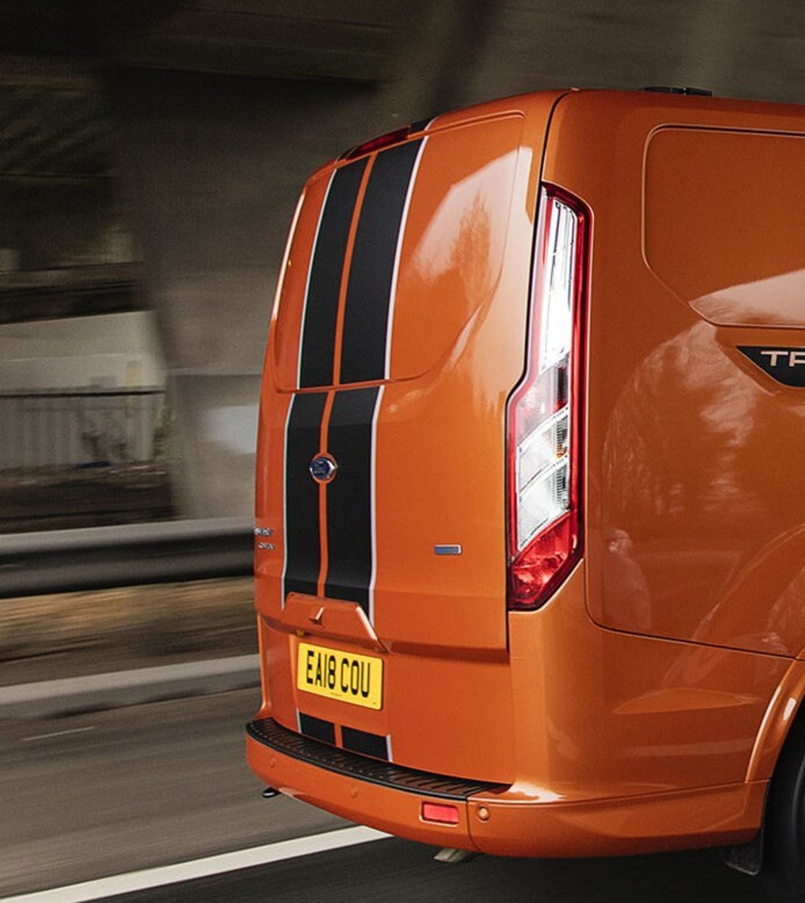 Ford Transit Custom Sport Rear Door Stripe Kit: Racing Decoration ...