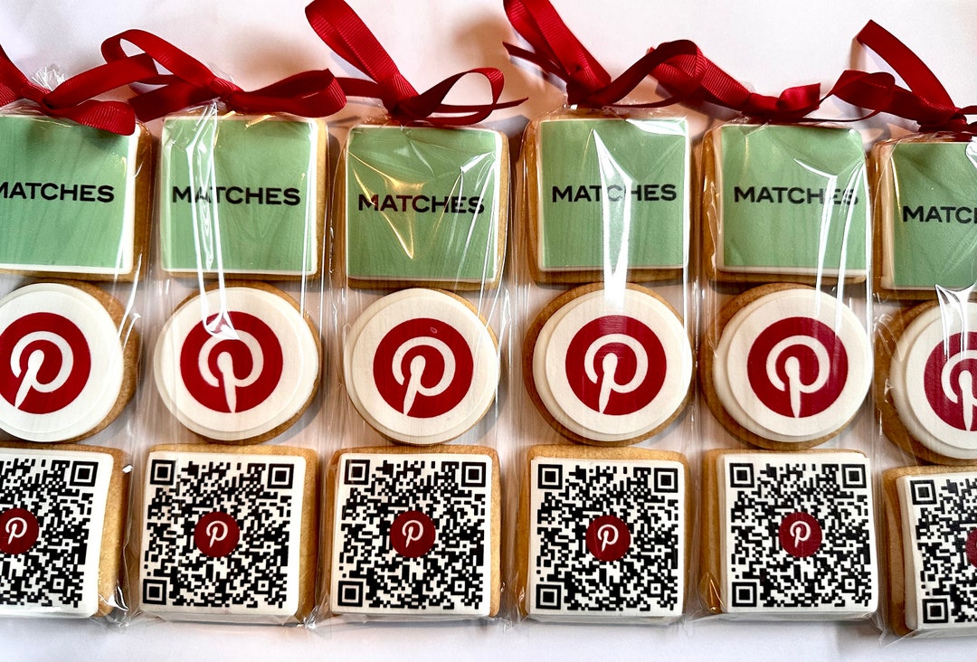 Corporate Logo Biscuits Printed QR Code Biscuits Logo Cookies Corporate Event Gift Exhibition ...