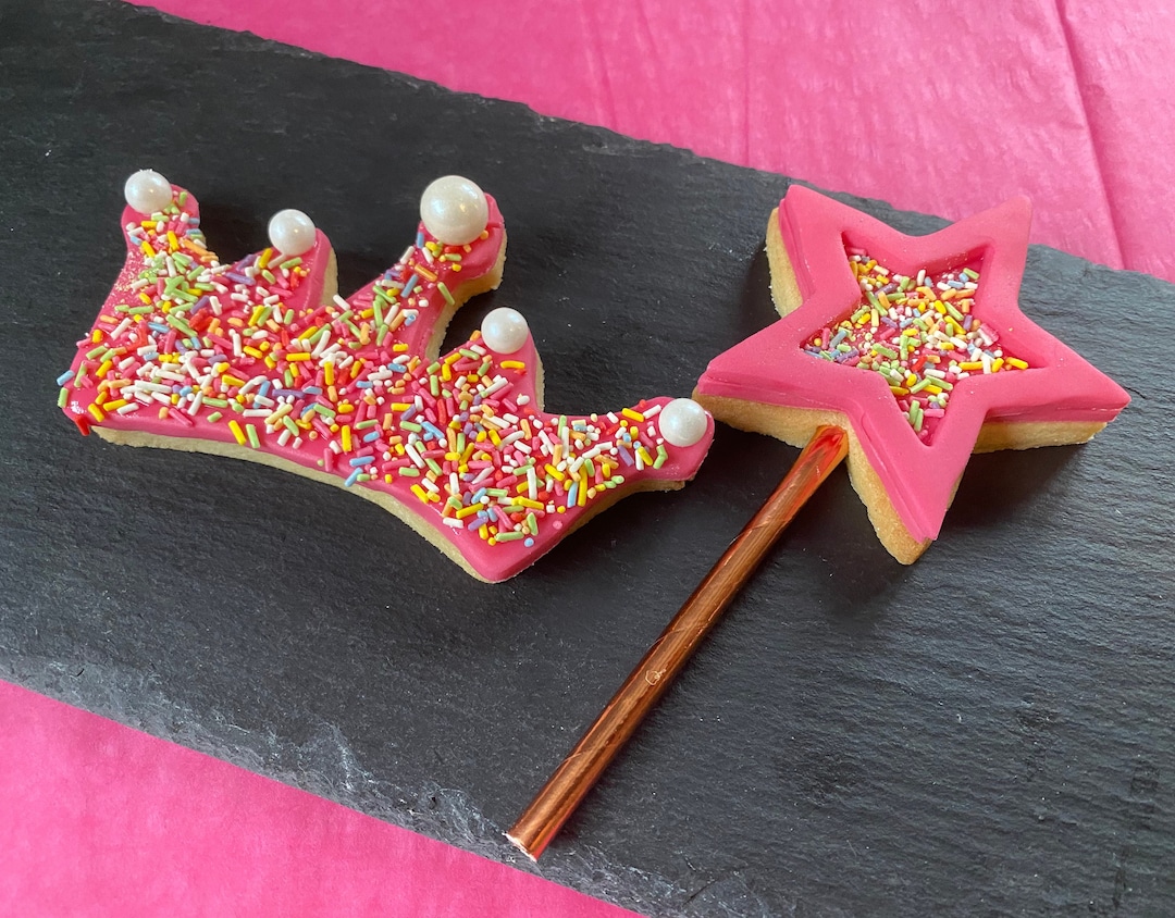 Princess Crown Birthday Girl Iced Biscuits Personalise Letterbox ...