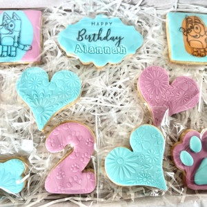 Personalised Bluey Biscuits Bluey Birthday Biscuits Bluey Cookies Bluey ...