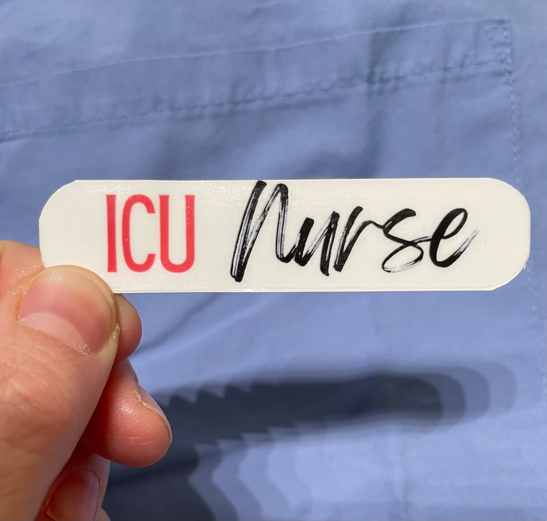 ICU Nurse Sticker, Intensive Care Unit Sticker - Etsy