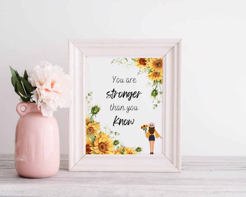 You Are Stronger Than You Know Printable - Etsy