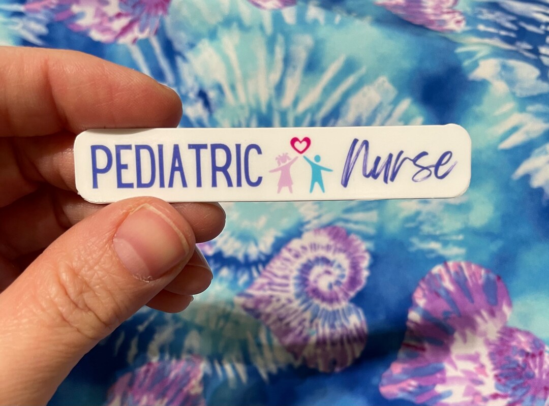 Pediatric Nurse Sticker, Pediatric ICU Nurse - Etsy