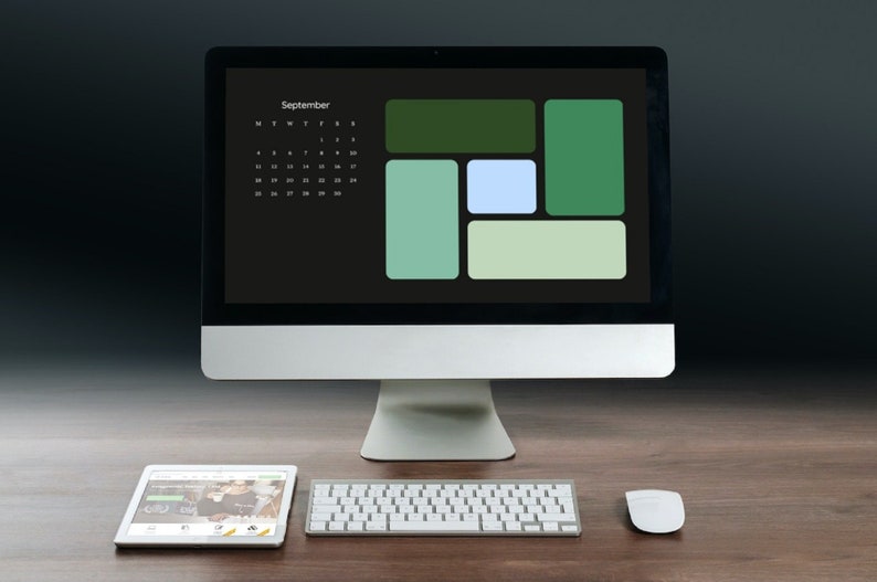 2024 Monthly Calendar Wallpaper Minimalist Desktop Colourful Desktop ...