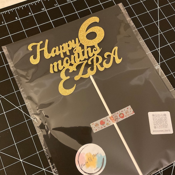 Monthly Baby Milestone Cake Topper - Etsy