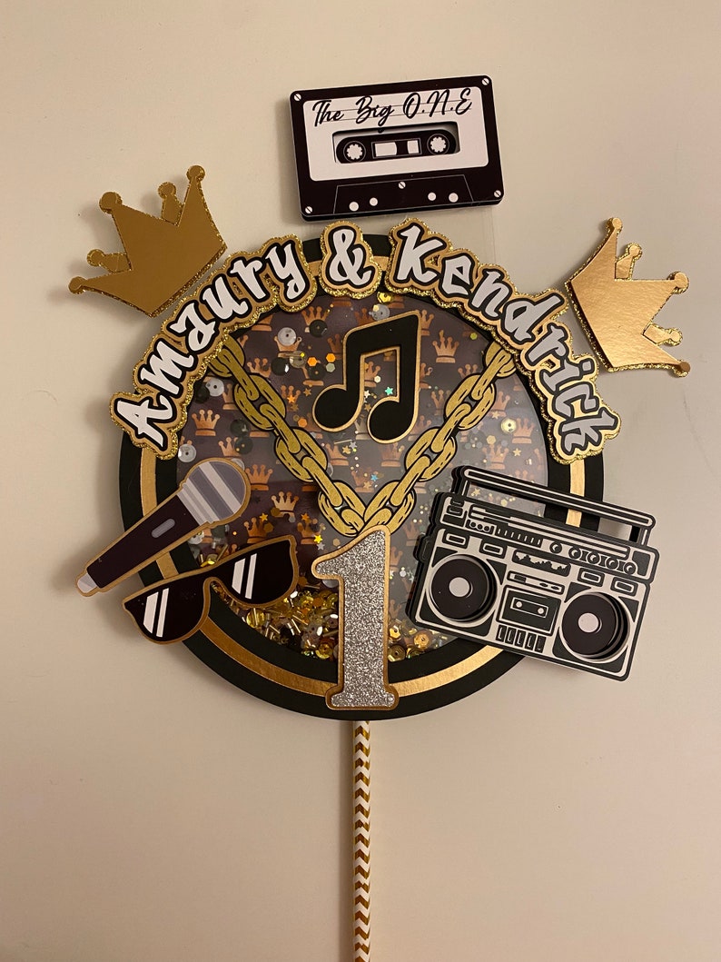 The Big One Notorious One 90s Rap Cake Topper Shaker - Etsy