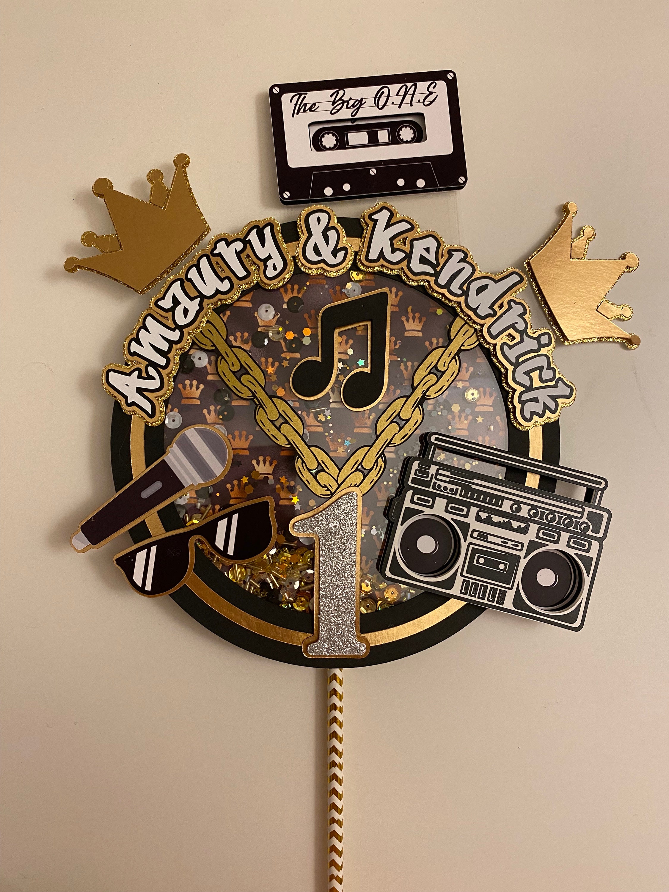 The Big One Notorious One 90s Rap Cake Topper Shaker - Etsy