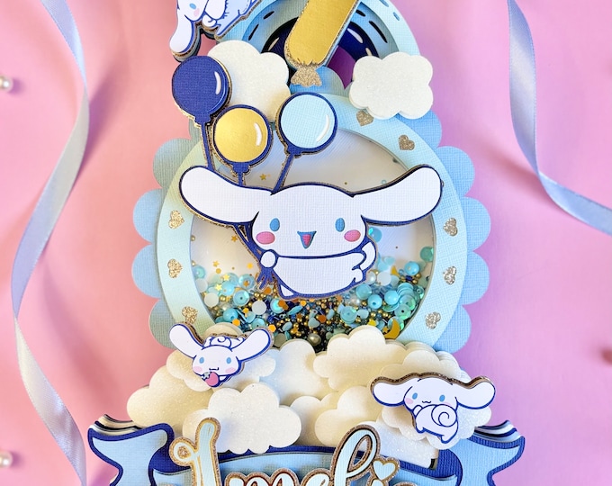 Cinnamoroll Custom Cake Topper With Shaker and Light Options - Etsy