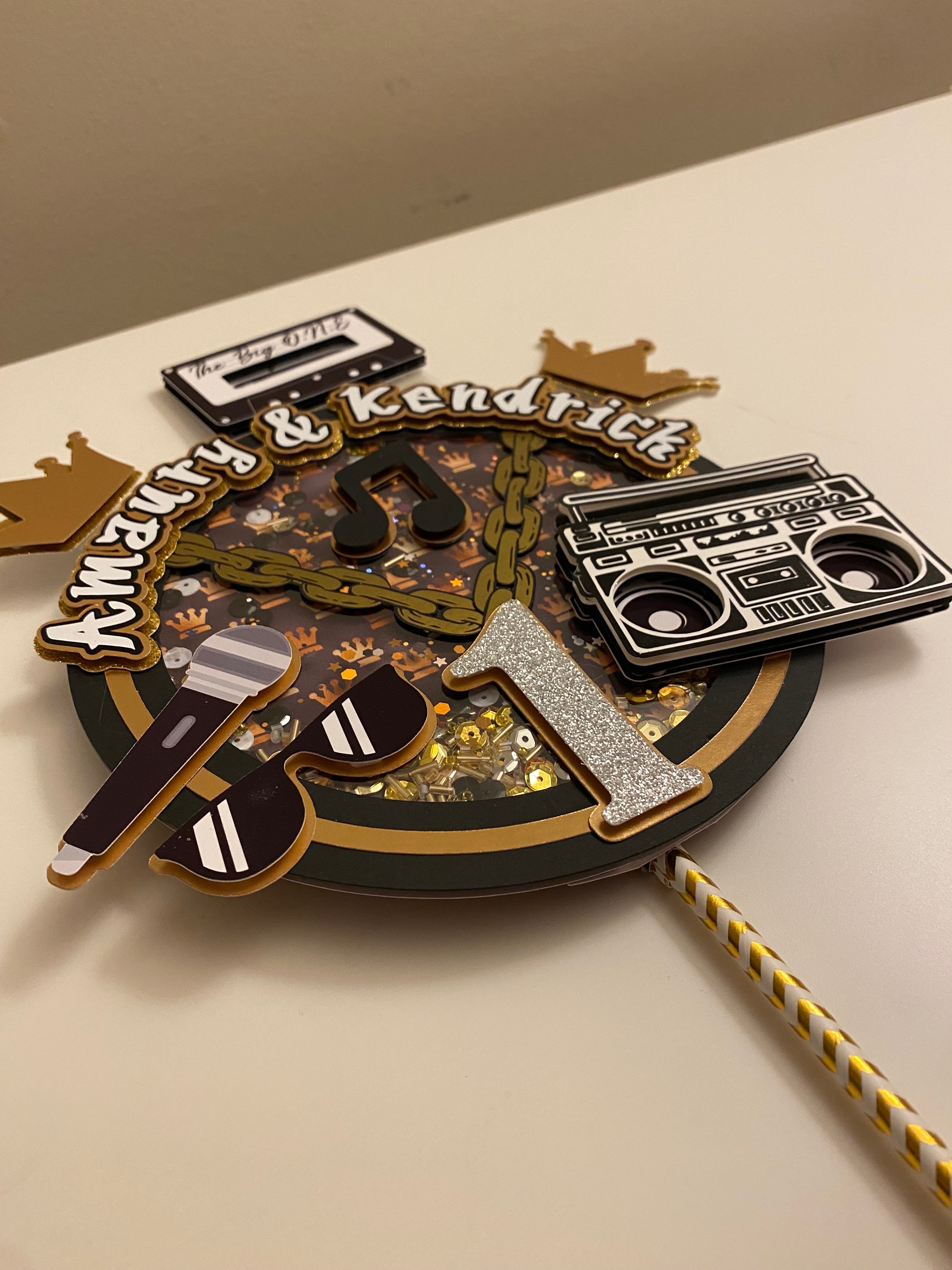 The Big One Notorious One 90s Rap Cake Topper Shaker - Etsy