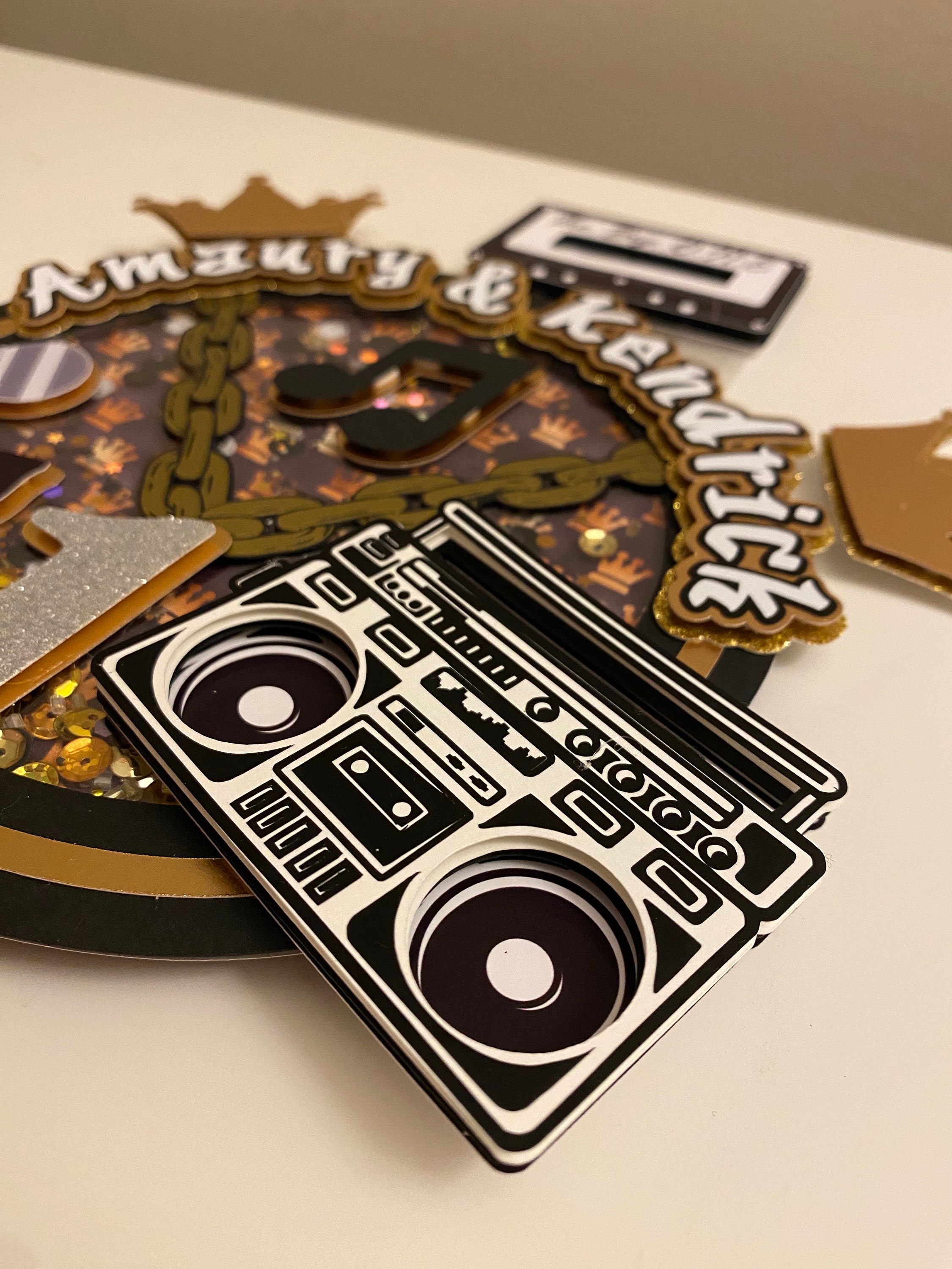 The Big One Notorious One 90s Rap Cake Topper Shaker - Etsy