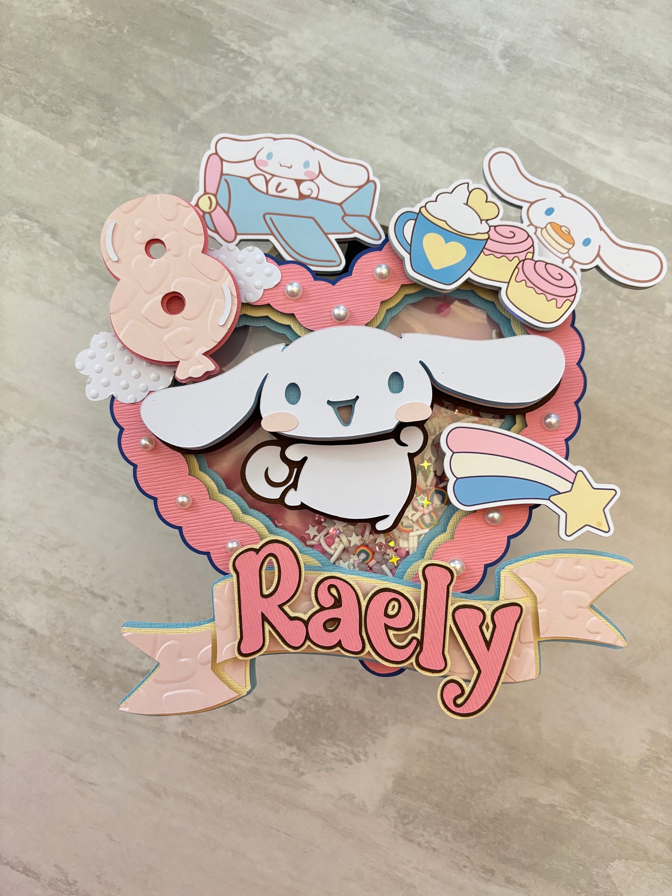 Cinnamoroll Custom Cake Topper With Shaker and Light Options - Etsy