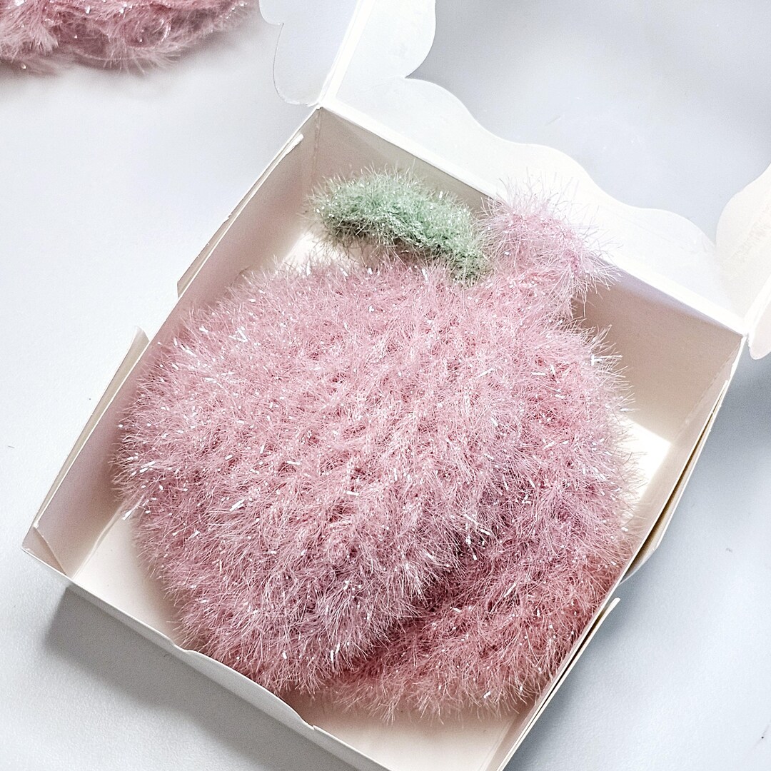 Peach Sponge / Scrubby for Dishwashing. - Etsy
