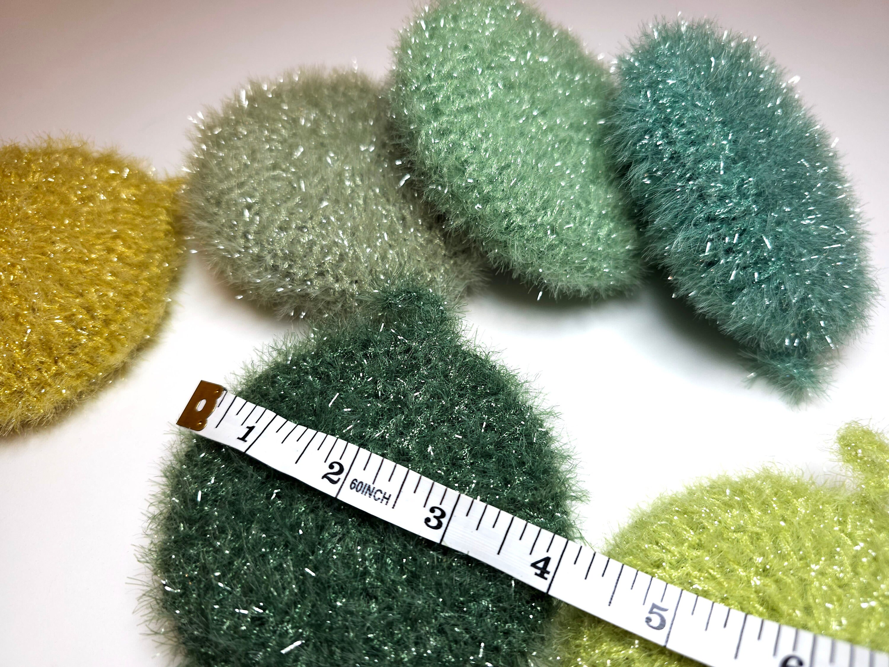 Bun Shape Sponges/ Light Forest Color Dish Scrubby - Etsy