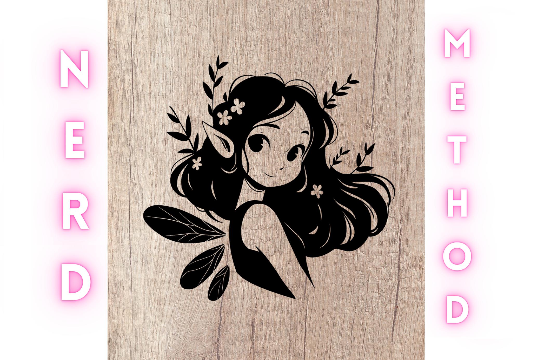 Cute Fairy SVG Faerie Graphic Art - Etsy