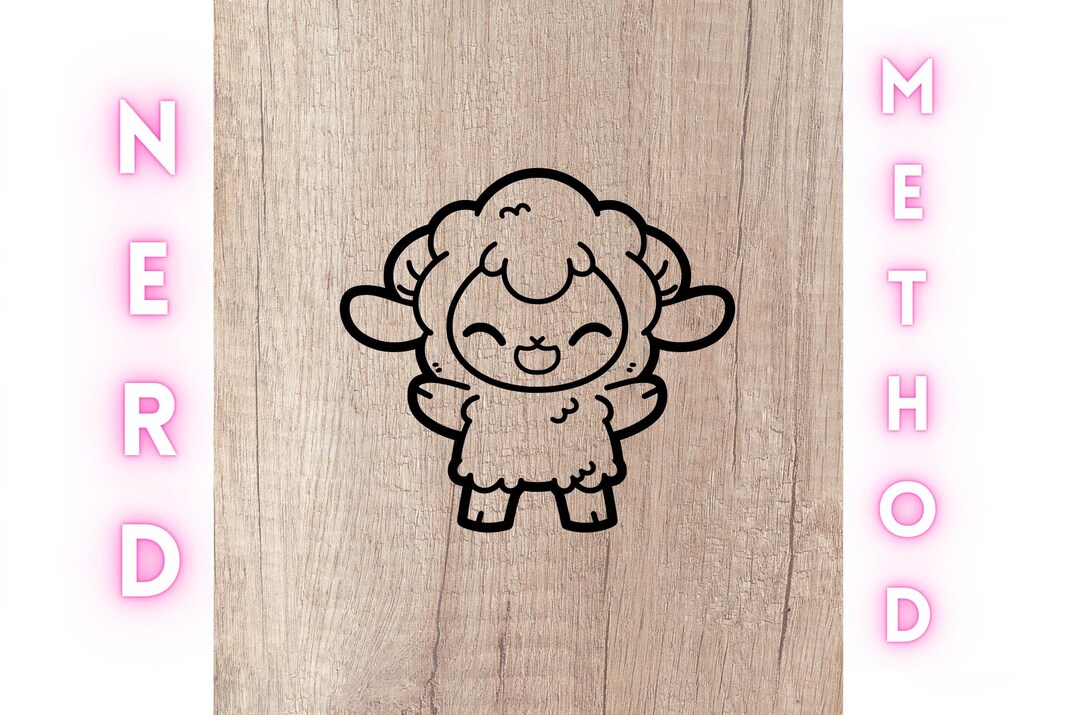 Cute Little Sheep SVG Cute Graphic Art - Etsy