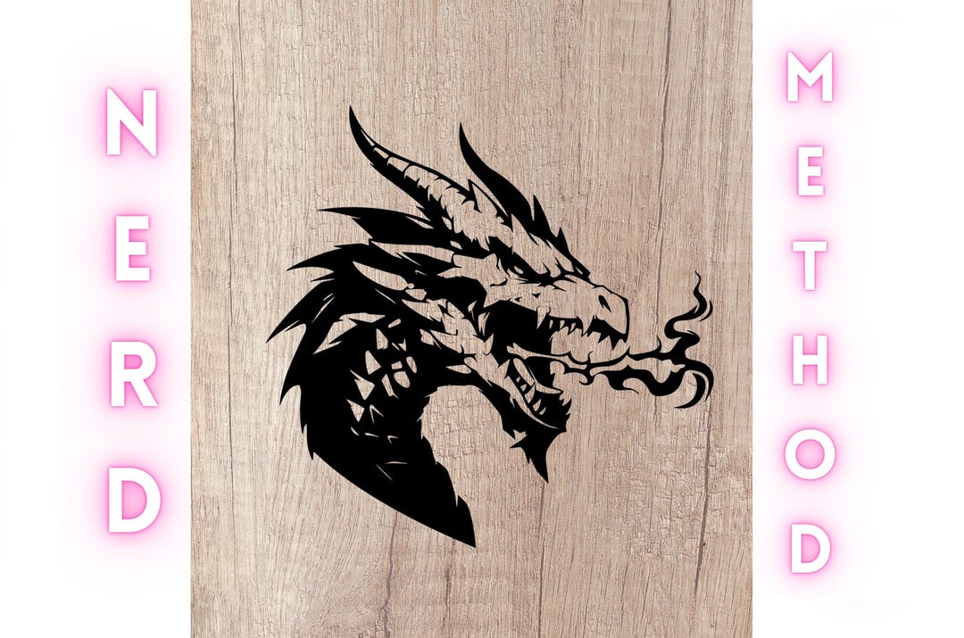 Dragon Fire SVG Fantasy Art - Etsy