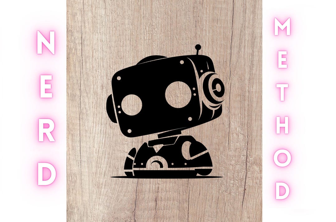 Cute Robot SVG Little Robot Graphic Art - Etsy