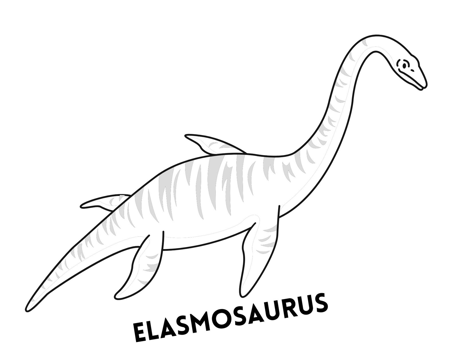 10 Dinosaur Coloring Pages With Names, K-5, Digital Coloring Page ...