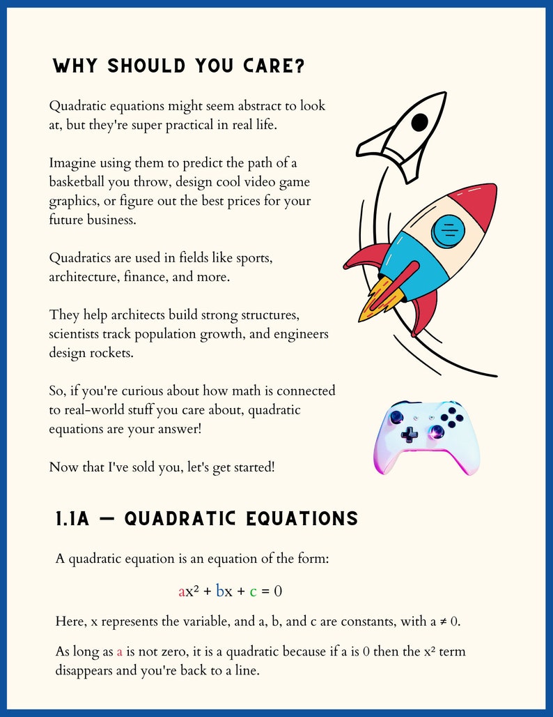 Quadratics Made Easy - Master the Hardest Unit in Grade 10 and 11 Math ...