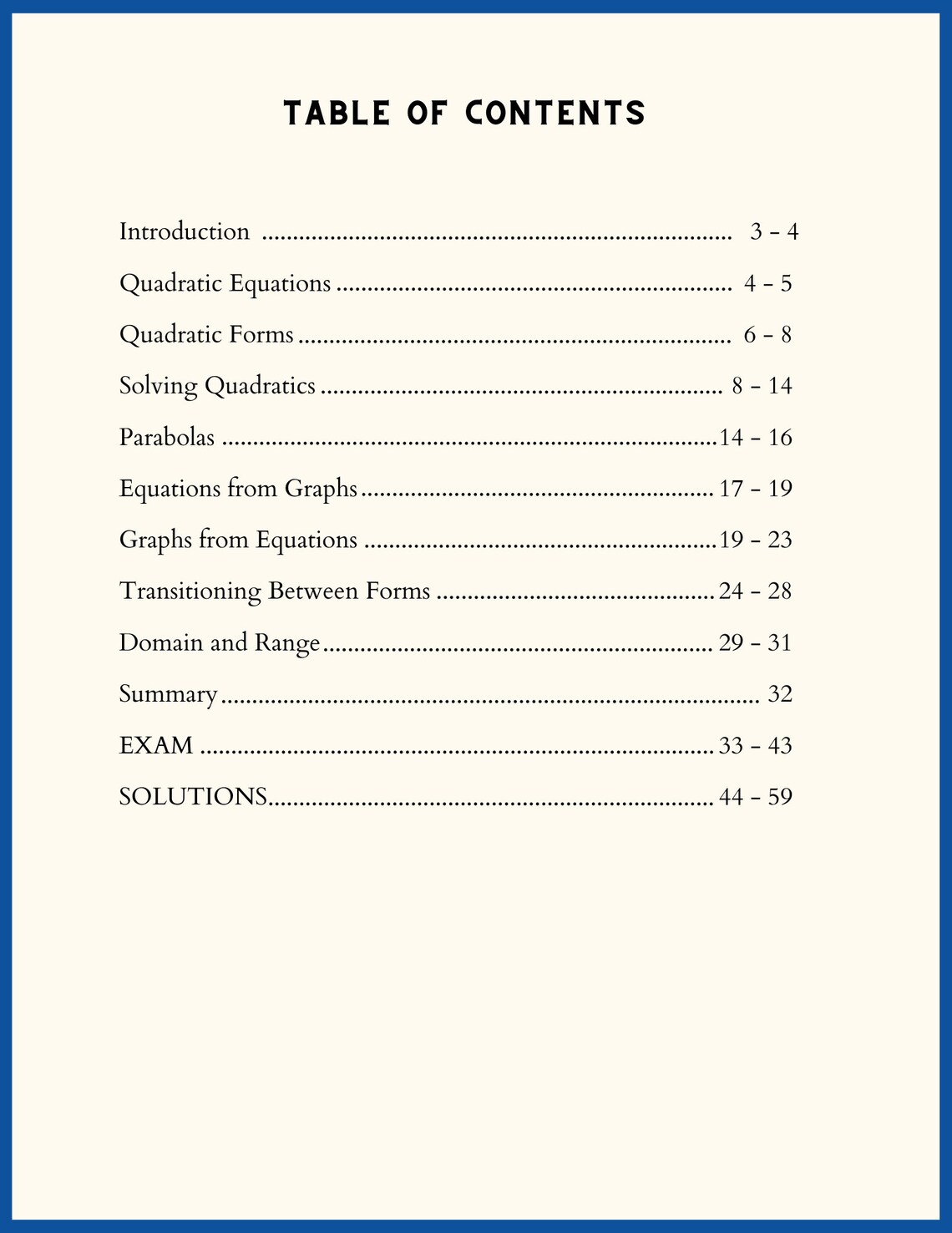 Quadratics Made Easy - Master the Hardest Unit in Grade 10 and 11 Math ...