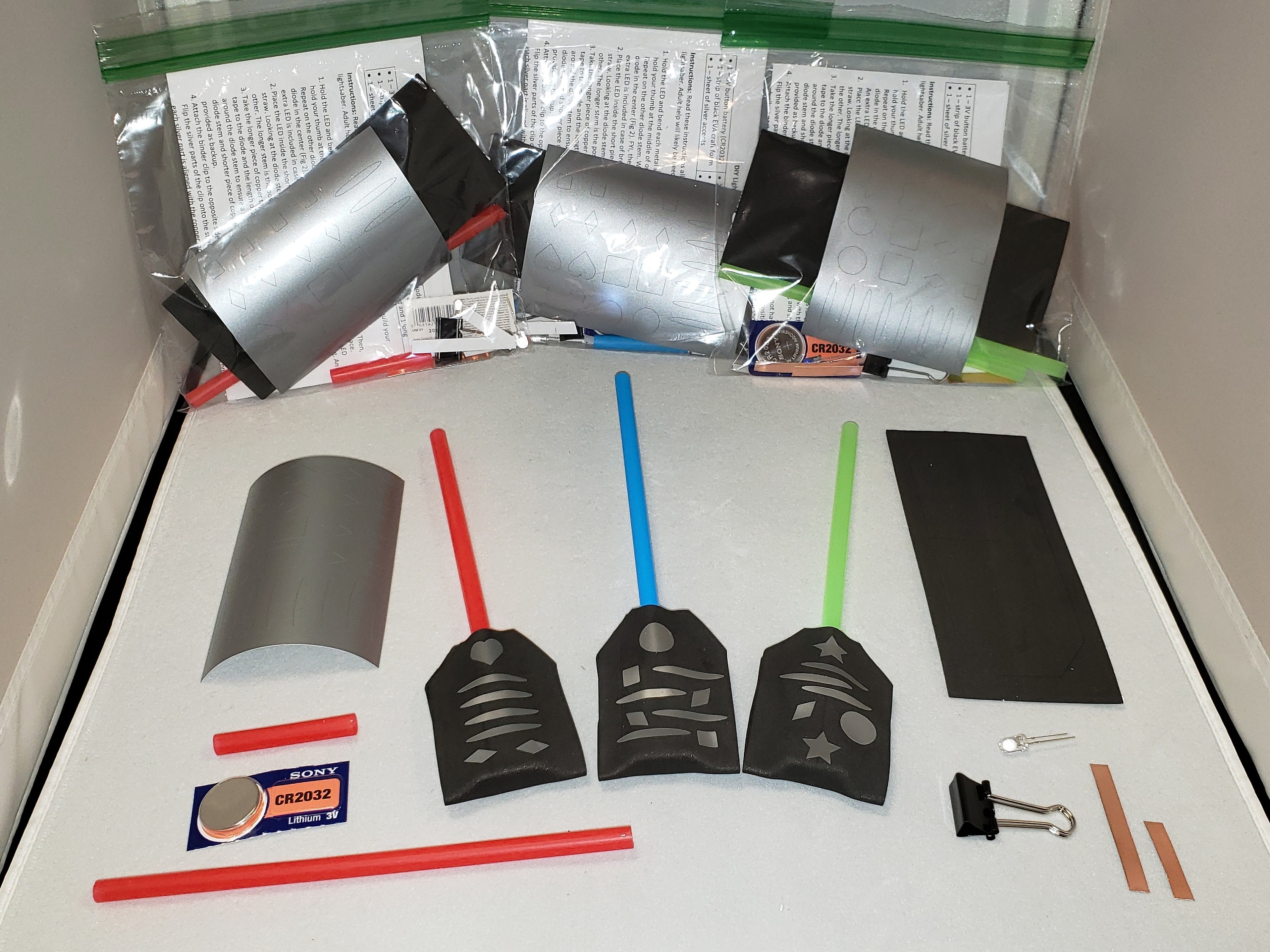 Lightsaber DIY LED STEM Science Kit for Kids Birthday Party Activities ...