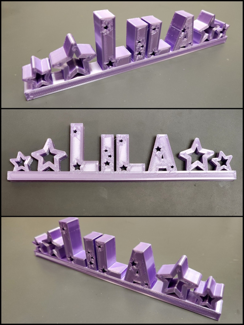 Customized 3D Printed Nameplate With Choice of Graphic Font Color ...
