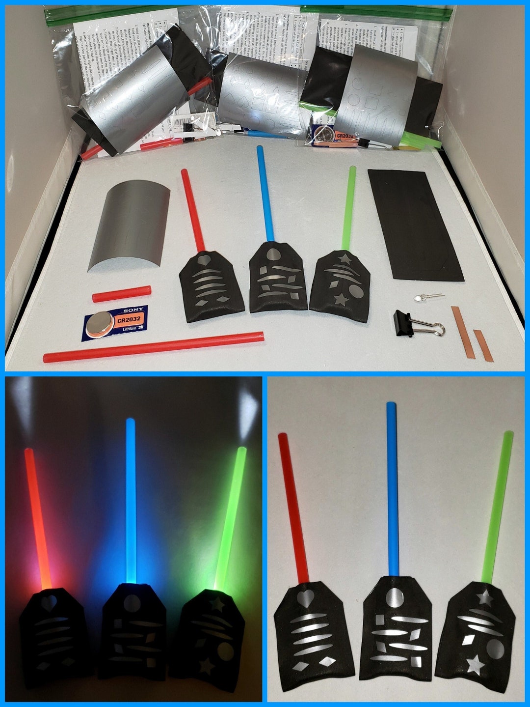 Lightsaber DIY LED STEM Science Kit for Kids Birthday Party Activities ...
