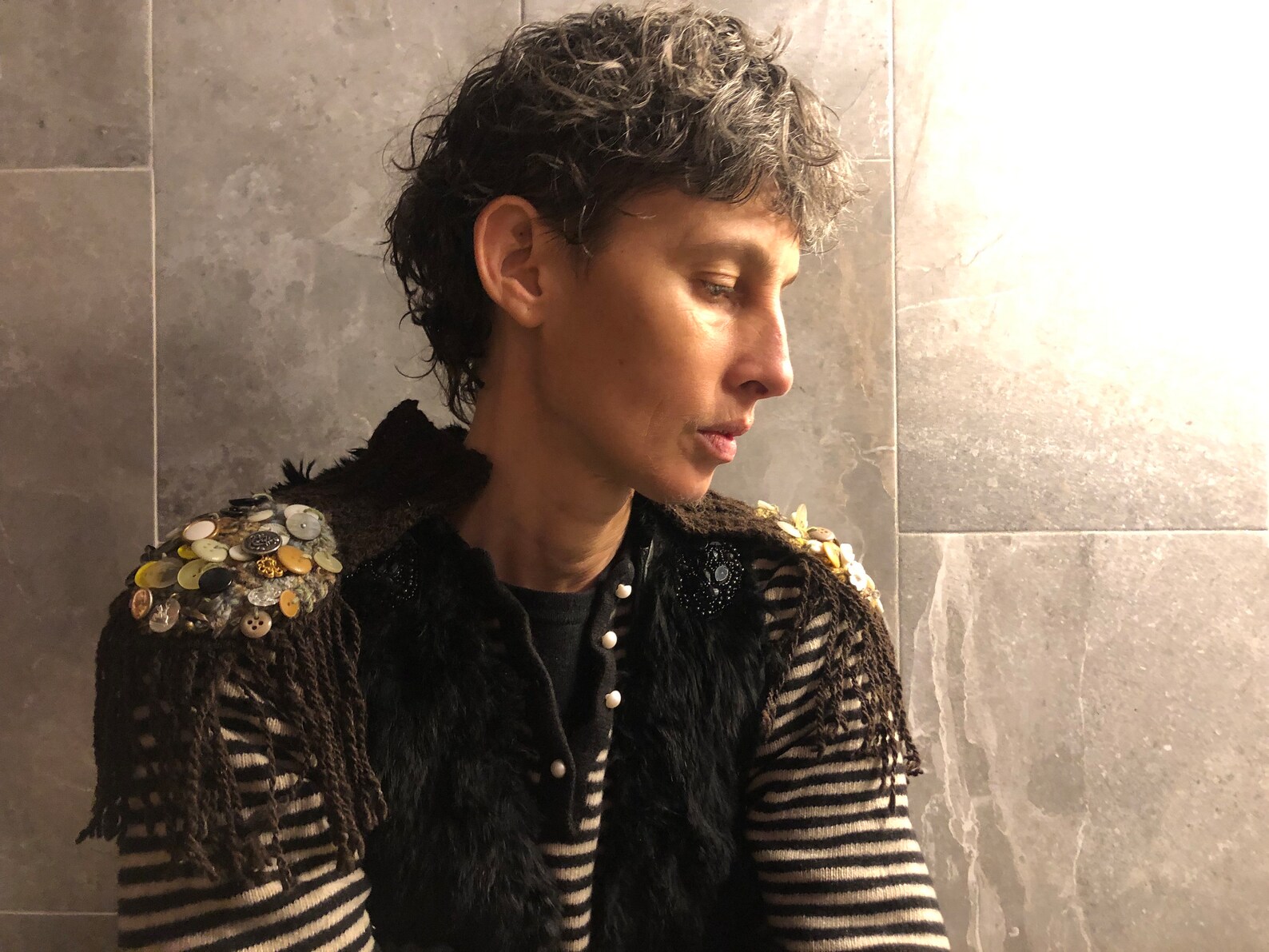 Pair of Art Yarn Epaulettes Wearable Art Wool Fashion Soft Armour Fairy ...