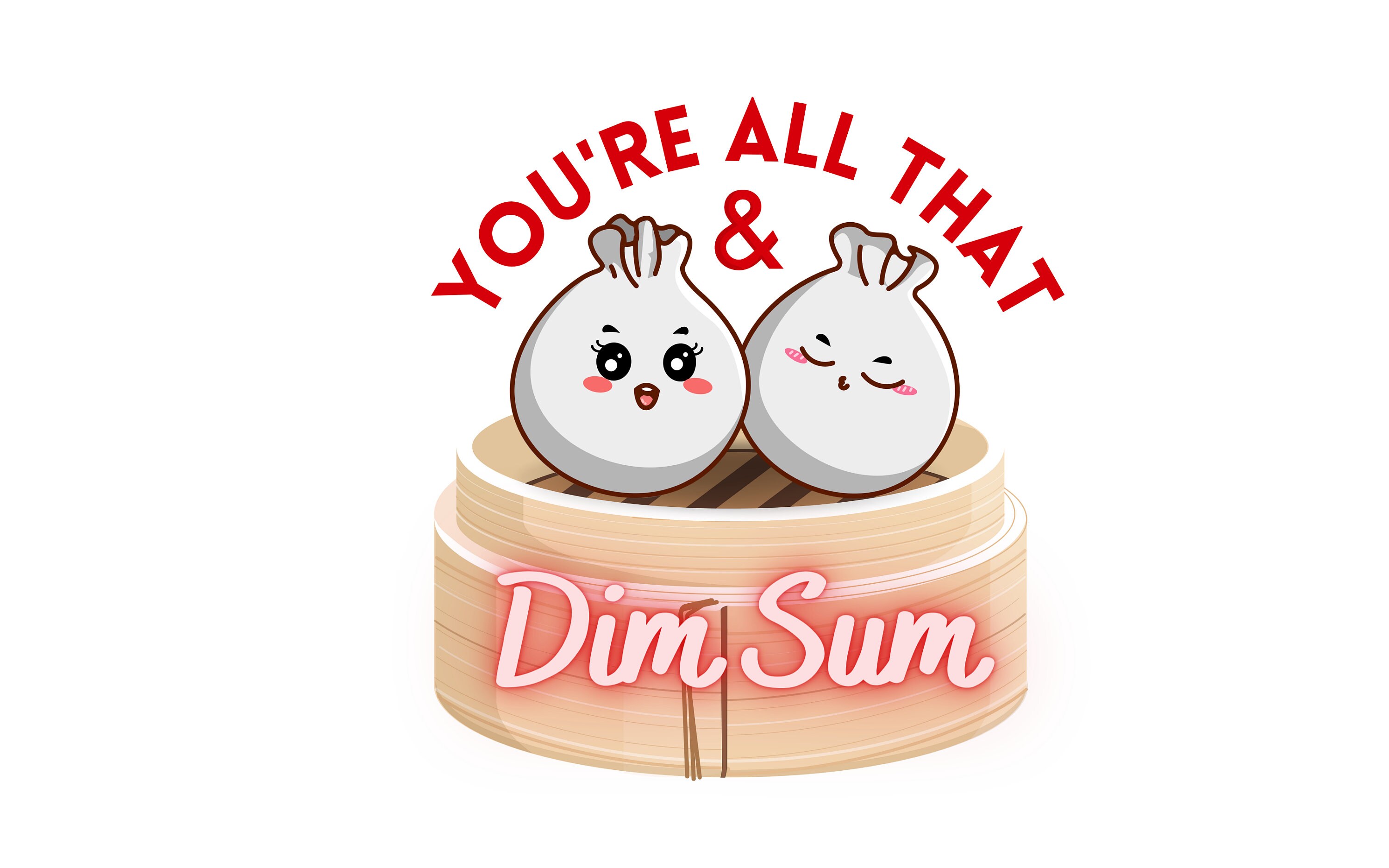 Dim Sum STICKER. Dumpling Vinyl Sticker. Asian Sticker. Asian Food ...