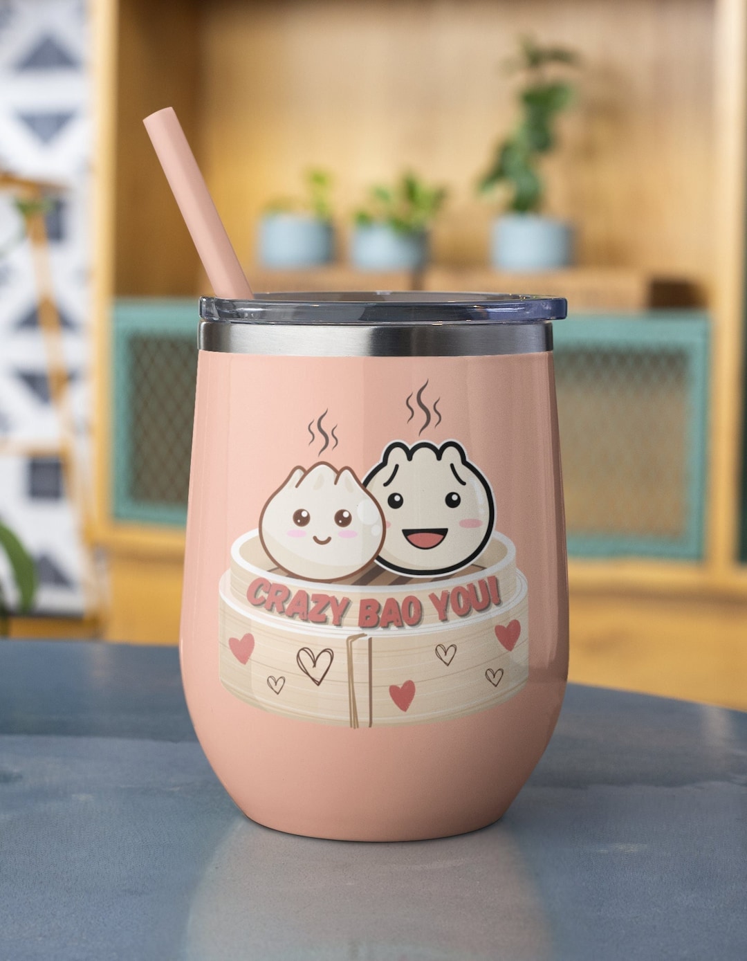 Bao Bun STICKER. Asian Food Vinyl Sticker. Asian Food. Bao Sticker. Dim ...