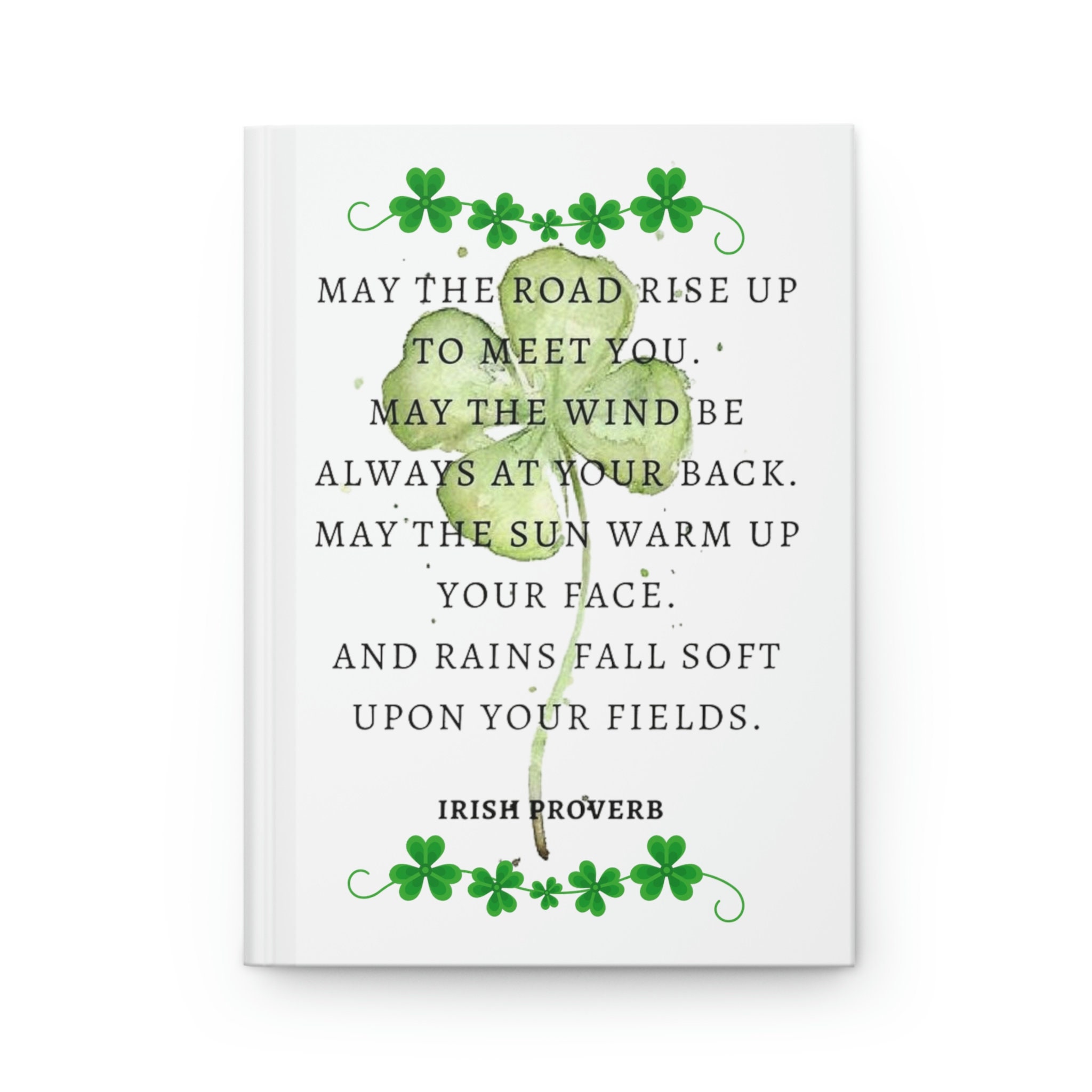 Irish Blessing Hardcover Journal Matte Notebook, Daily Journal, Irish ...