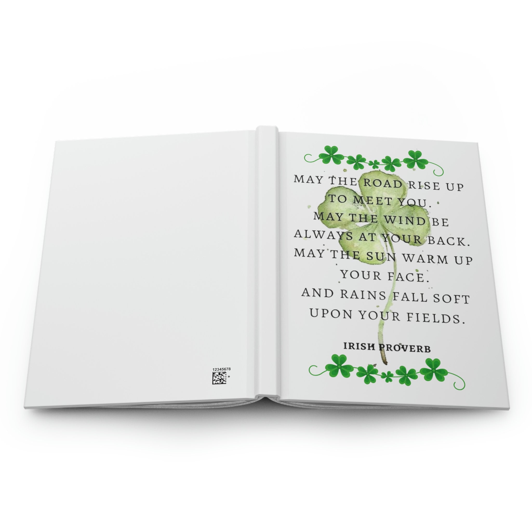 Irish Blessing Hardcover Journal Matte Notebook, Daily Journal, Irish ...