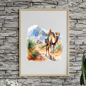 Watercolor Camel Clipart 20 PNG Clipart High Quality Digital - Etsy