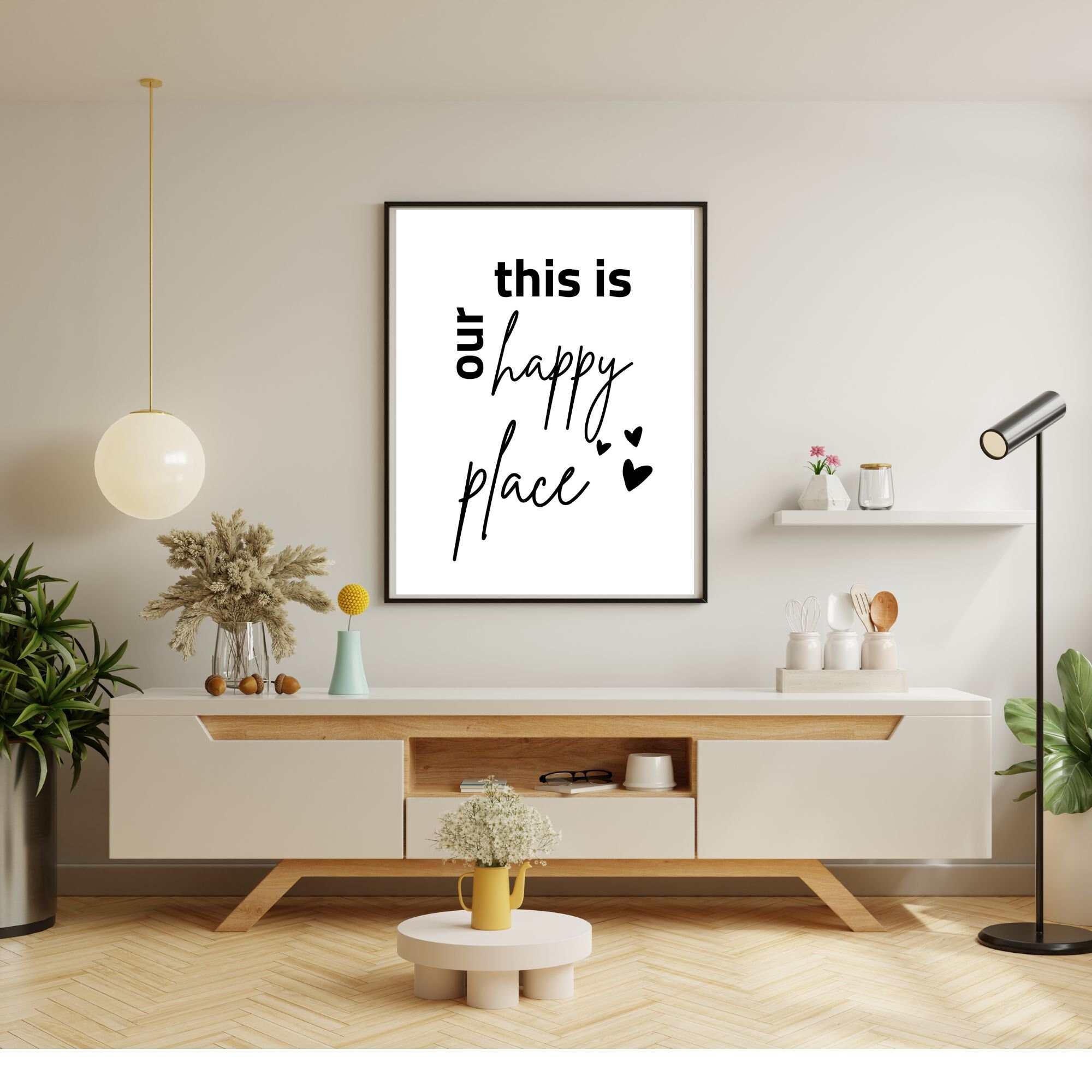This is Our Happy Place Printable Wall Poster Modern Wall Art Great ...