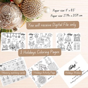 Printable Holiday Coloring Pages With Christmas Activity Page and ...