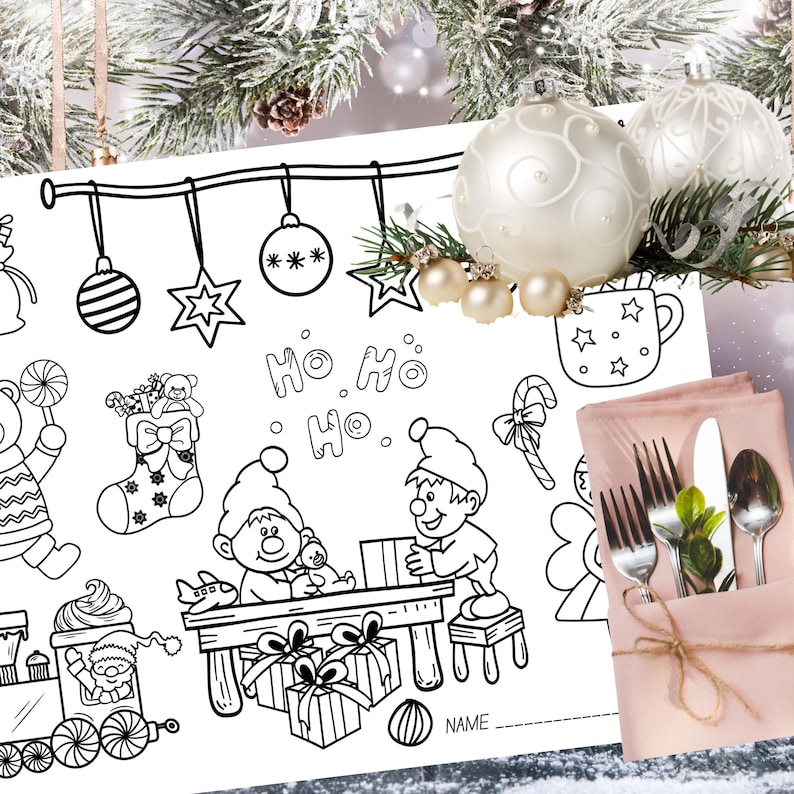 Printable Christmas Coloring Pages With Christmas Activity Page and ...