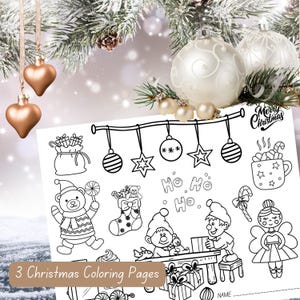 Printable Christmas Coloring Pages With Christmas Activity Page and ...