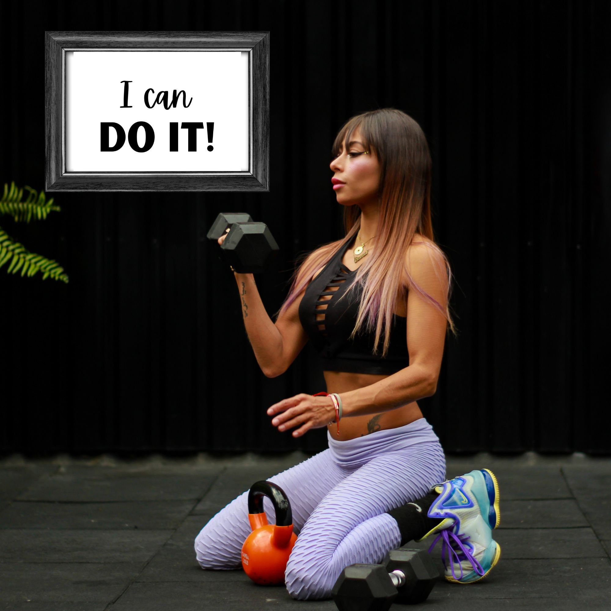 I Can Do It Motivational Wall Poster Modern Wall Art for Office, Gym ...