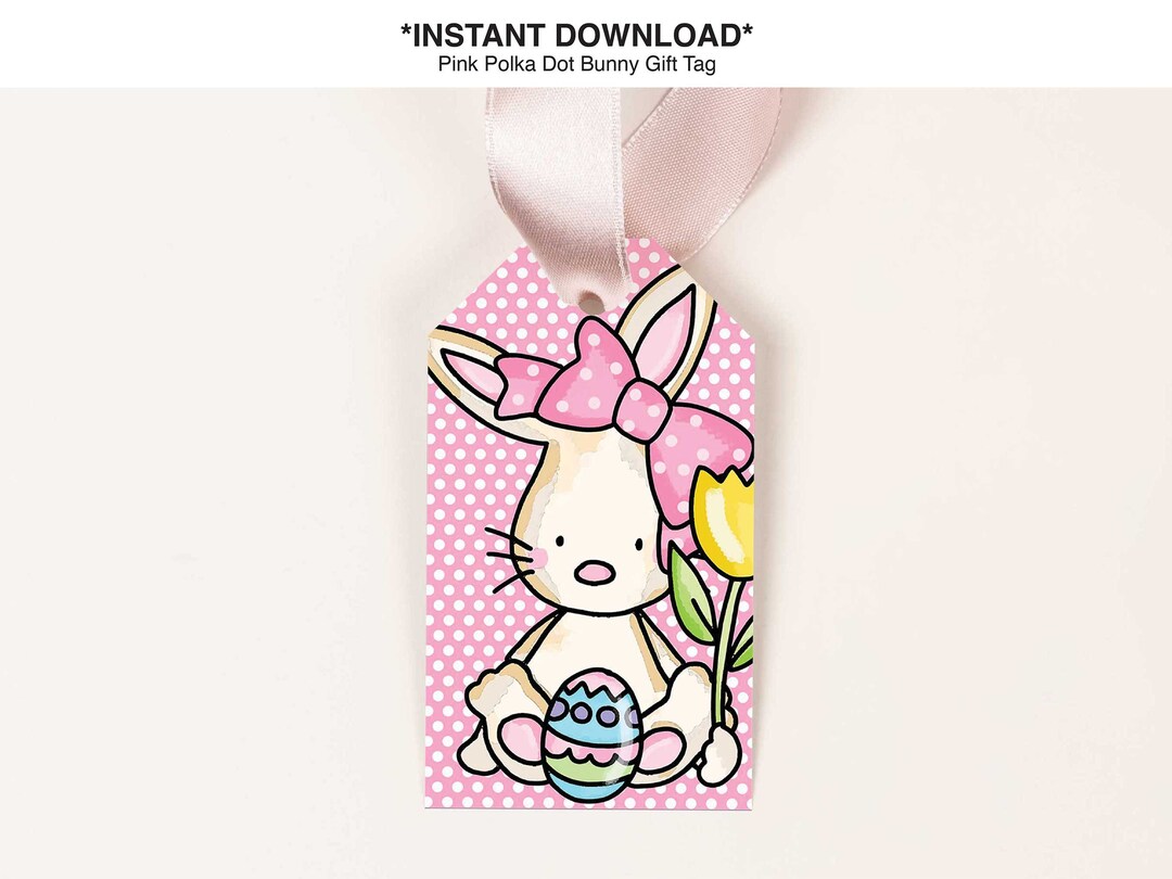 Printable Easter Gift Tags, Kids Easter Basket Tags, Easter Bunny Treat ...