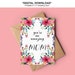 Watercolor Floral Mothers Day Card, Amazing Mom (PDF, 5x7) - Etsy