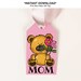 Printable Mothers Day Gift Tag, Mom Bear Tag, Mother's Day Thank You ...