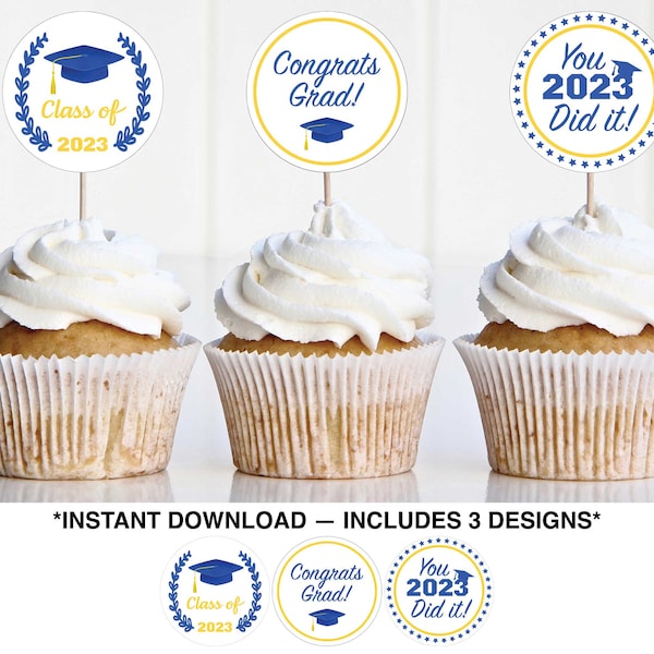 Graduation Cupcake Topper - Etsy