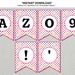 Printable Polka Dot Banner, Printable DIY Banner, A-Z & Numbers Banner ...
