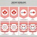 Printable Canada Day Party Decorations, July 1st Party Decor, Canada ...