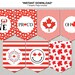 Canada Day Party Banner and Cupcake Toppers (digital Download) - Etsy