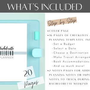 Bach Weekend Itinerary, Printable Planner Checklist, Bachelorette ...