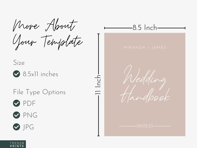 Wedding Handbook Wedding Coordinator Binder Canva Editable - Etsy
