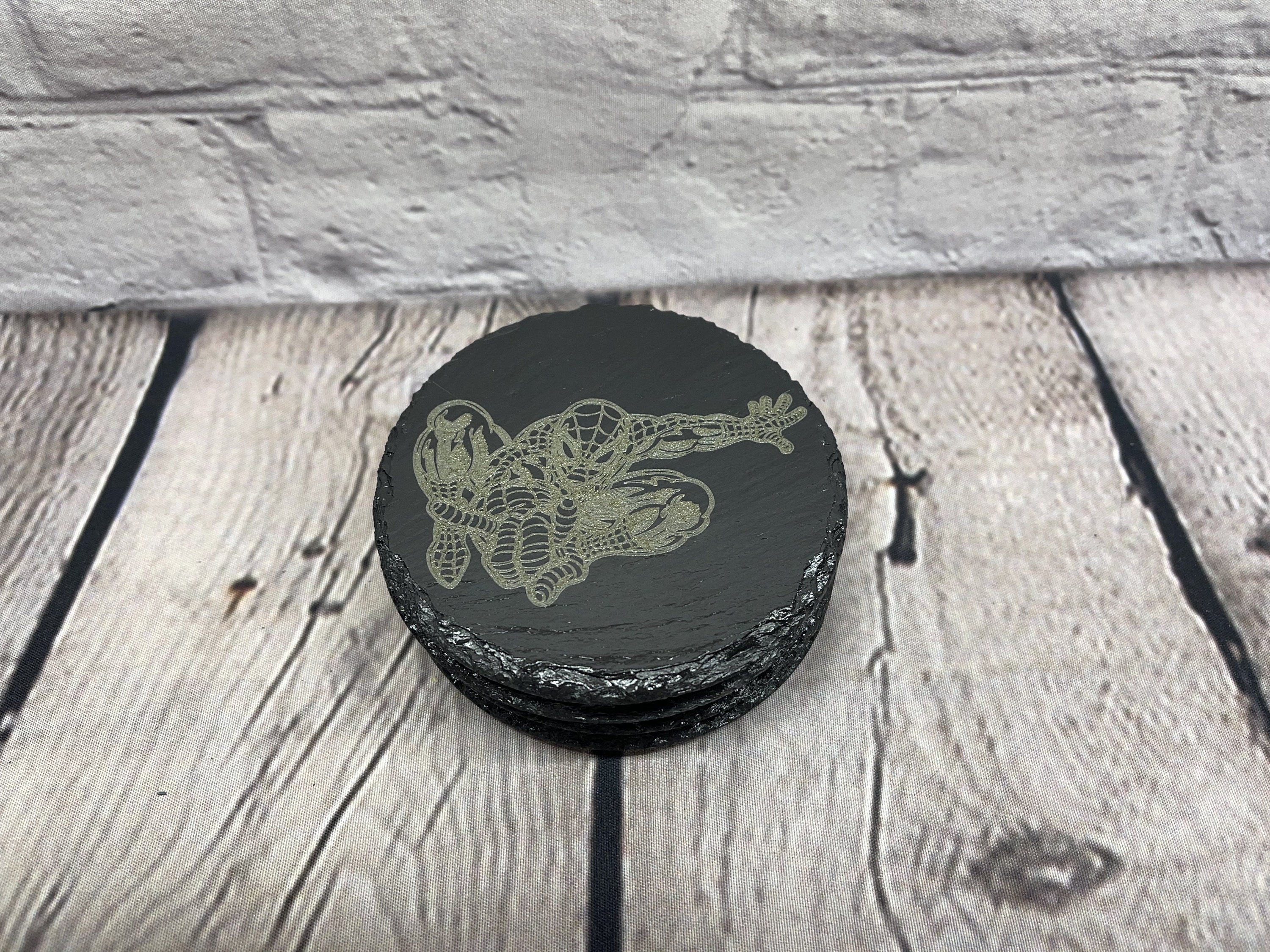 Spiderman Slate Coasters Set of 4 - Etsy