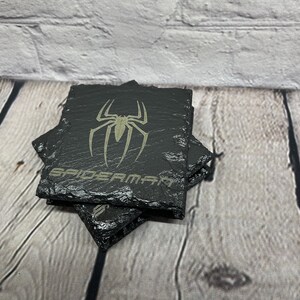 Spiderman Slate Coasters Set of 4 - Etsy