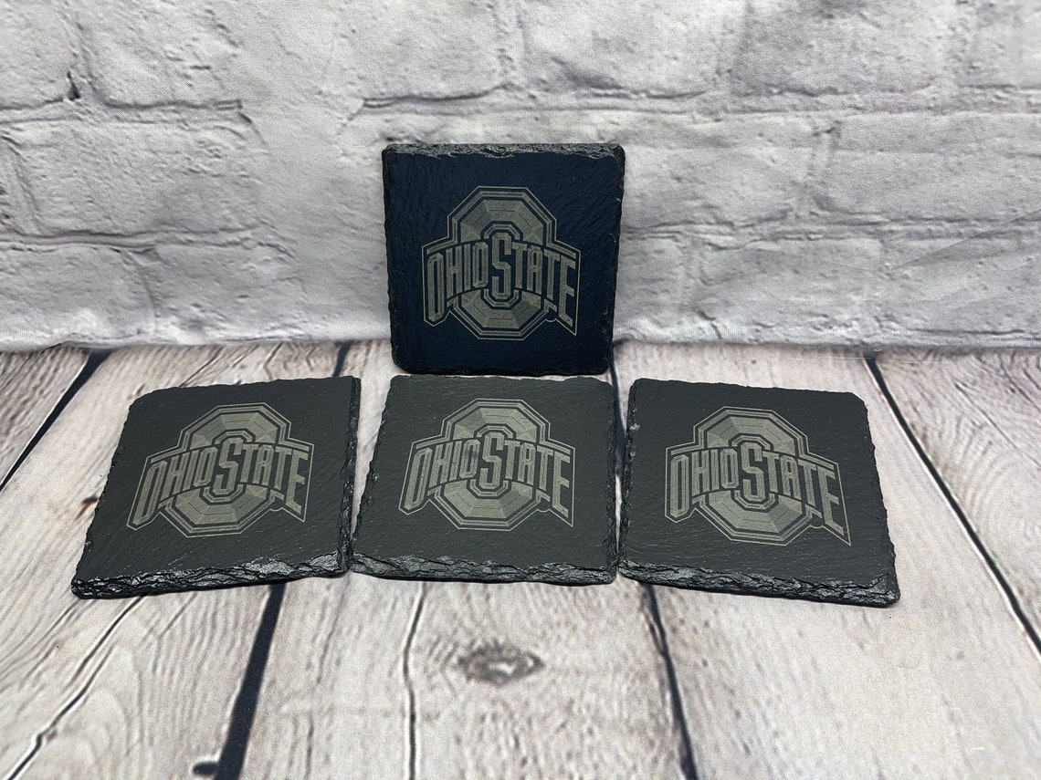 Ohio State Slate Coasters Set of 4 - Etsy